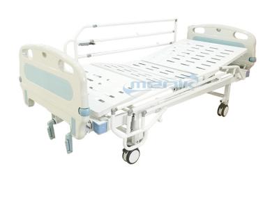China YA-M2-2 Manual Nursing Hospital Bed With Collapsible Metal Side Rail for sale