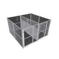 China Stackable Folding Heavy Duty Dog Kennel Large Aluminum for sale