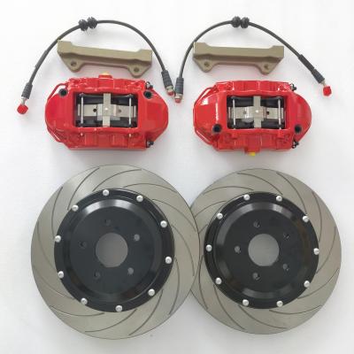China Il ghisa ha scanalato il vaso 28mm di Kit Caliper GT4 4 del disco del freno dell'automobile spessi for sale