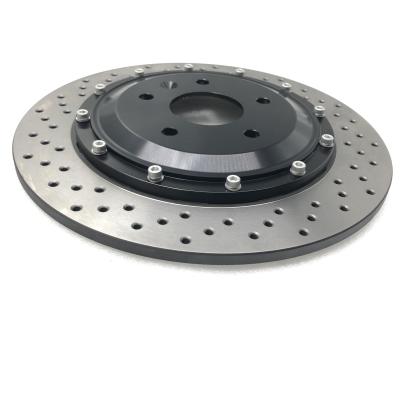 Cina Parte posteriore perforata 330*12mm Bell di alluminio del disco del freno del ghisa della scanalatura in vendita