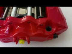 Il calibro rosso del freno di BMW copre per la scanalatura perforata disco di 355x32mm