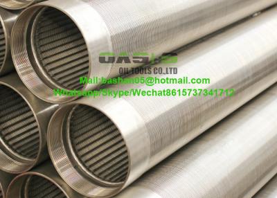 China Stainless Steel V Wire Screen Tube Johnson wedge wire screen pipe for Industry Filtration for sale