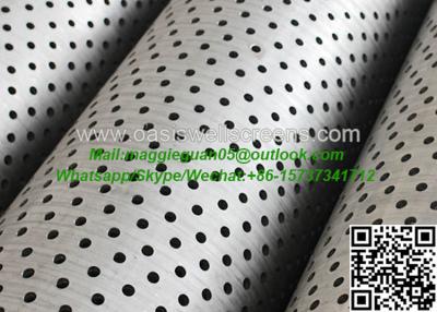 China strong strength  API J55 casing perforated pipes with unfiorm and smooth holes for sale