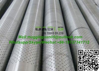 China API K55 Steel Round Hole Perforated Screen Pipe Used In Petroleum for sale