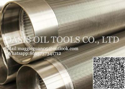 China Deep well water filter pipe/ wire point pipe/wedge wire wrapped screen for well for sale