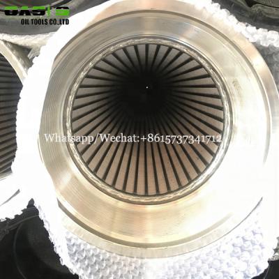 China TP304 316L Stainless steel sand screen water wire wrapped screen filter for deep well for sale