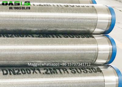 China Water well V wire slotted screen type gravel prepacked well screen tube for sale