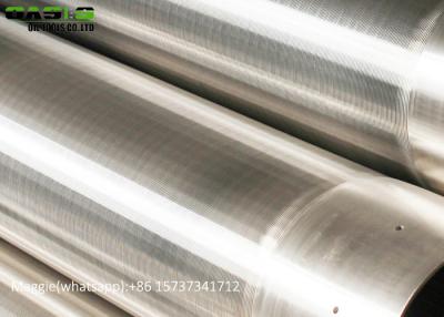 China 323mm OD stainless steel V type johnson type wedge wire screen filters with each end Chamfer for welding for sale
