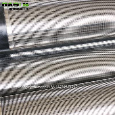 China Oasis well screen/ wedge wire screen filter/ stainless steel strainer sand well screen for sale