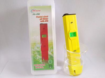 China High quality LCD backlight pocket PH meter water tester PH pen for sale
