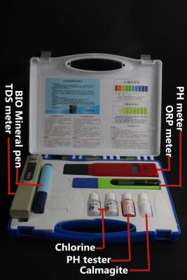 China high quality TDS/PH/ORP meter water test kit for all water test ABS box for sale