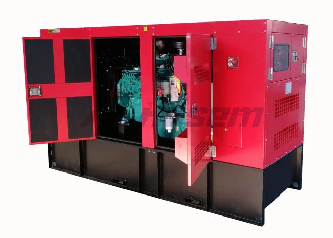 Standby 100kVA Cummins Diesel Generator Set with 24Hours Fuel Tank For Hotel 