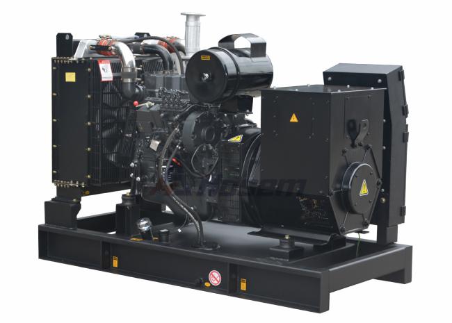 Abra o tipo gerador que diesel 50kVA trifásicos para continuam a trabalhar