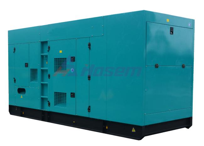 500kVA Doosan Diesel Generator Set for Factory , Soundproof Diesel Generator