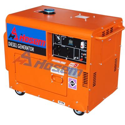 China Soundproof 6kw 6.5kw Air Cooled Small Diesel Genset For Home Use for sale
