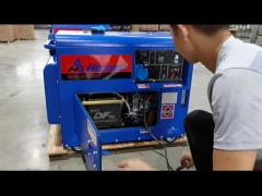 6kW Single Phase Silent Generator 50Hz Portable Diesel Generator With Wheels