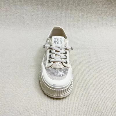 Cina Calzature da donna casual con superficie traspirante e pizzo in vendita