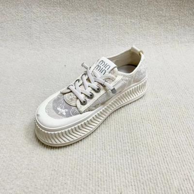 Cina Calzature da donna casual con superficie traspirante e pizzo in vendita