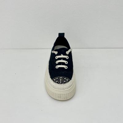 China Vrouwen troost ademend espadrilles met net boven en parel laag gesneden Te koop