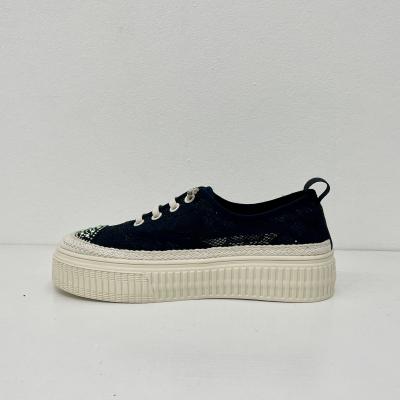 China Vrouwen troost ademend espadrilles met net boven en parel laag gesneden Te koop
