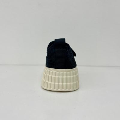China Espadrilles Plattform Leinwand Trainer Frauen ODM Schwarze Leinwand Sneakers Frauen zu verkaufen