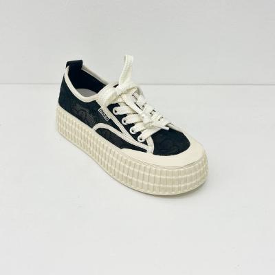 Cina Calzature da canvas in PU Mid Top Donna Espadrilles Calzature da canvas per donna in vendita