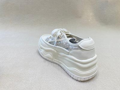China Vrouwen kant ademend espadrilles wandelschoenen met hoge top Te koop