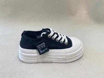 Cina Donne Espadrillo Nero e Bianco Testa Rotonda Espadrillo Bianco e Nero Fondo Spesso in vendita