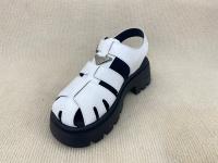 China Thick Soled White Platform Sandals TPR Comfortable Platform Sandals for sale