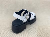 China Thick Soled White Platform Sandals TPR Comfortable Platform Sandals for sale