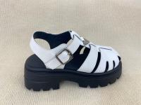 China Thick Soled White Platform Sandals TPR Comfortable Platform Sandals for sale