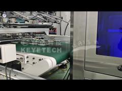 In-mold labeling visie-inspectie machine betrouwbare controle van drukfouten
