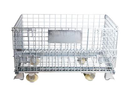 China SGS Stainless Steel Mesh Container , Warehouse Wire Mesh Storage Bins for sale