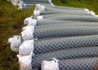 China Plastic Coated Galvanized Chain Link Fence 50mm Diamond Mesh 2.4mm Wire for Sports Fields for sale