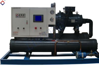 China Refrigeradores de refrigeração água do parafuso da baixa temperatura que condensam a unidade para o armazenamento frio à venda