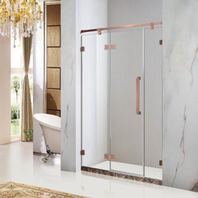 China SD-A1011 stainless 304 red bronze walk in shower enclosures for sale