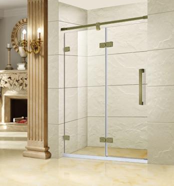 China SD-A1014 stainless 304 green bronze frameless shower screen for sale