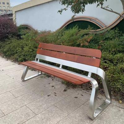 Chine Galvanized Steel Modern Outdoor Bench With Back Personalized Metal Park Bench à vendre