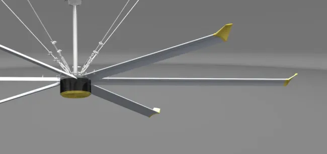 Daisen Hvls Large Industrial Ceiling Fans with Permanent Magnet Gearless Motor China Manufacturer