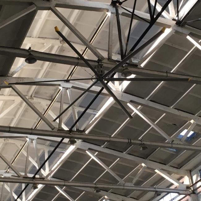 Button Control Fast Adjust Indoor Air Hvls Fan for Gymnasium Ventilation