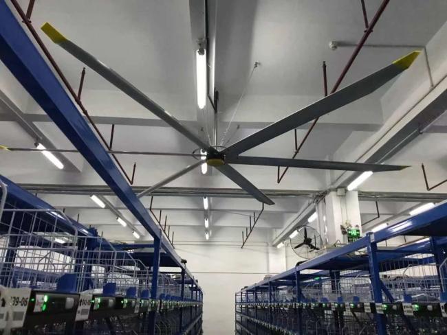 Button Control Fast Adjust Indoor Air Hvls Fan for Gymnasium Ventilation