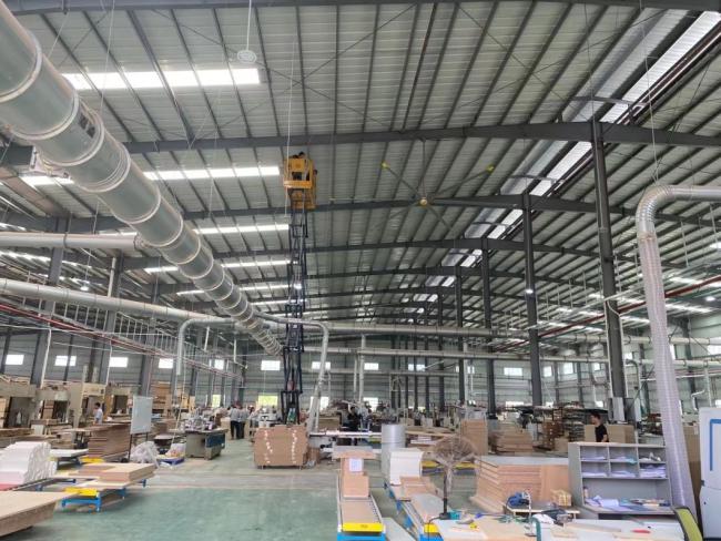 Daisen Hvls Industrial Ceiling Fan Cooling Ventilation Exhaust Fan with Pmsm Motor