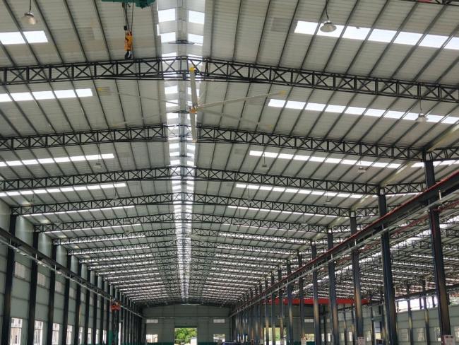 7.3 Meters (24FT) Hvls Industrial Big Ceiling Fan Ventilator Cooling Fan Used in Large and High Space