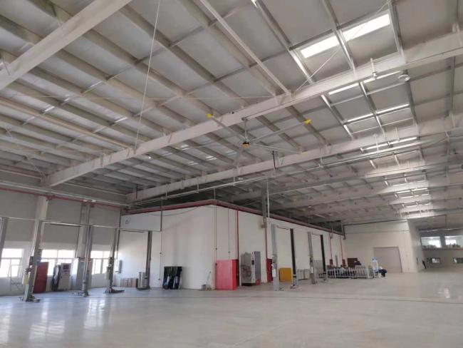 5 Blade Pmsm Motor Hvls Industrial Ceiling Fan Used in New Energy Automobile Byd Factory
