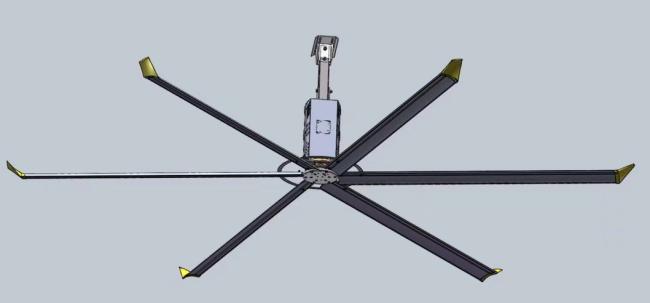 Super High Volume Large Ceiling Hvls Big Fan for Basketall Ventilation