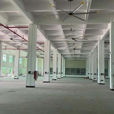 China 220V 1.5kw High Volume HVLS Industrial Ceiling Fans With Permanent Magnet Electric Motor for sale