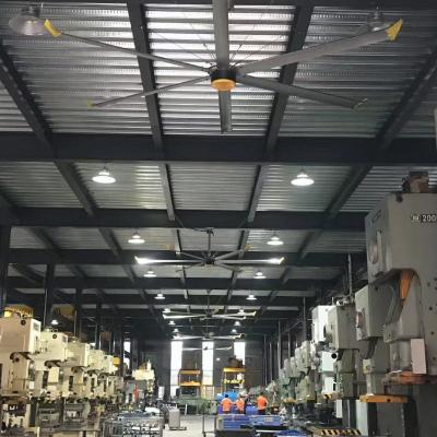 Cina junyi Hvls ventilatore di soffitto industriale raffreddamento ventilazione di scarico ventilatore con motore Pmsm in vendita