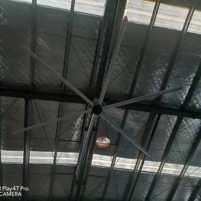 China DX-7.3G 24FT ventilador de techo HVLS industrial 1.5KW Consumo de energía y mayor rendimiento para espacios grandes en venta