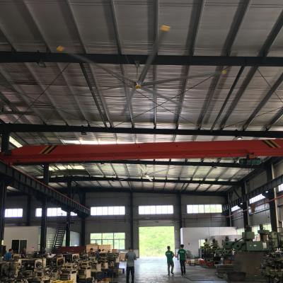 China Controller HVLS Industriële luchtcirculatoren met een laag geluidsniveau ≤ 38 dB Te koop