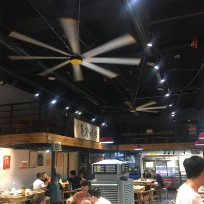 China 380V/220V Spannung 2.4m 8FT PMSM Motor HVLS Lüftungsventilator für Restaurantluftkühlung zu verkaufen